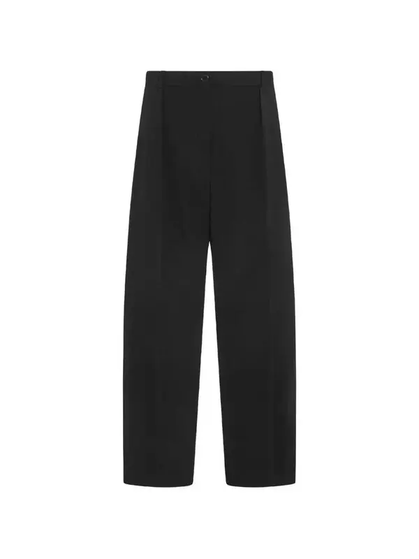 THE ROW Dario Pleated Detail Tailored Trousers - Black