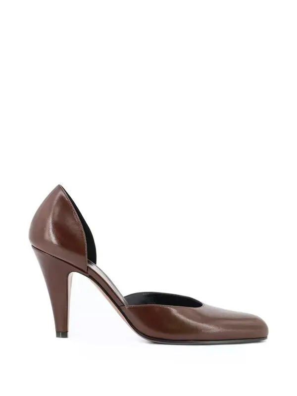 THE ROW Ornella D'orsay Pointed-toe Pumps - Brown