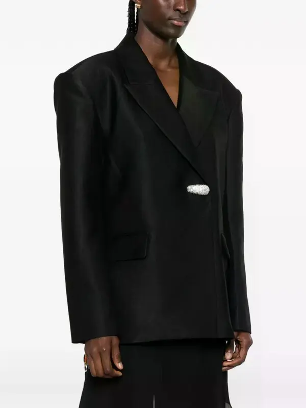 TWENTY FOURHAITCH Crystal Embellished Button Jacket