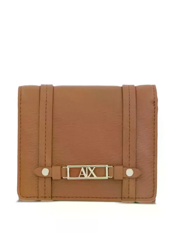 Armani Exchange Logo-plaque Wallet - Brown