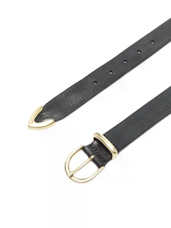 DA.D Leather Belt With Buckle Fastening