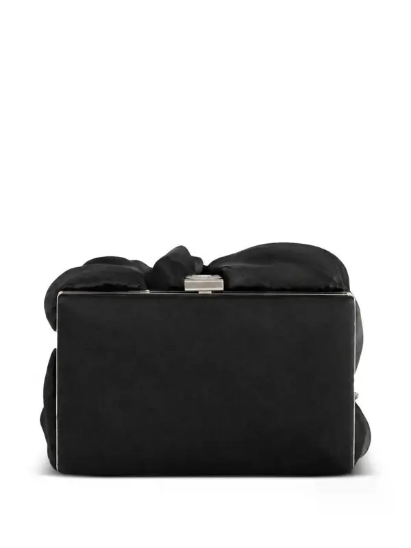 GEMY MAALOUF Clutch Bag With Floral Appliqué And Chain Strap