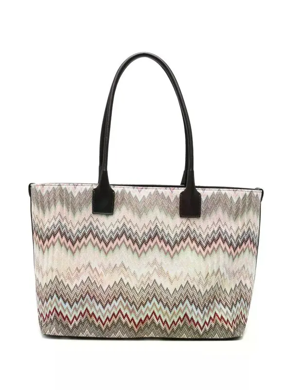 Missoni Zigzag Pattern Tote Bag - Neutrals
