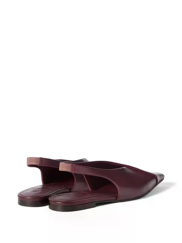 Brunello Cucinelli Calfskin Slingback Flats