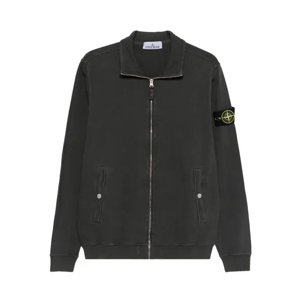 Stone Island Zip Up Cardigan - Grey