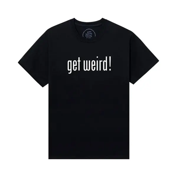 ANTI SOCIAL SOCIAL CLUB Get Weird!" Graphic Tee - Black