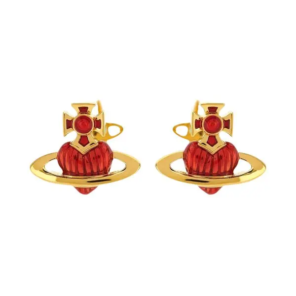 VIVIENNE WESTWOOD Fabianna Relief Earrings - Gold