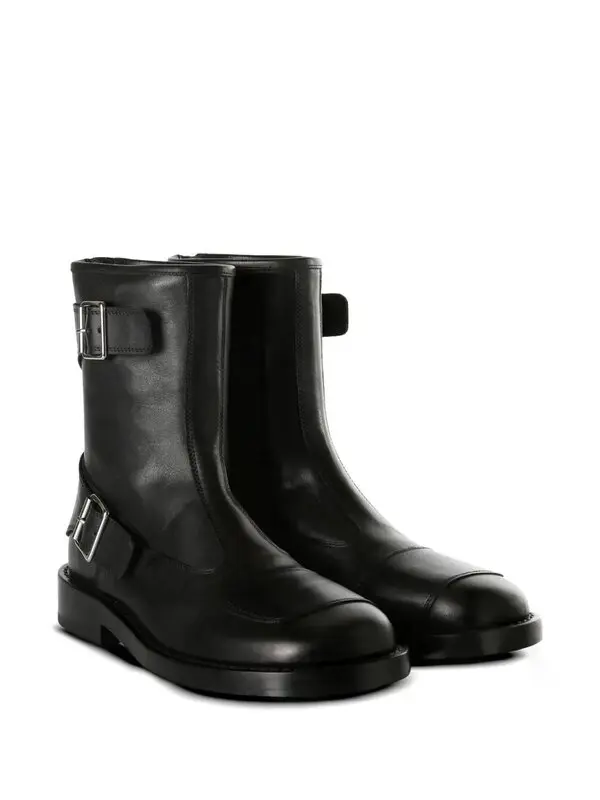 ANN DEMEULEMEESTER Buckle-strap Leather Boots
