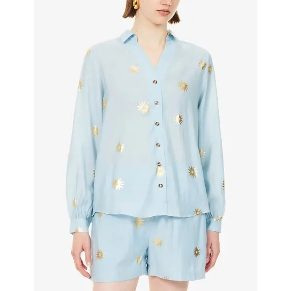 NEVER FULLY DRESSED Sun Miley Printed Woven Shirt