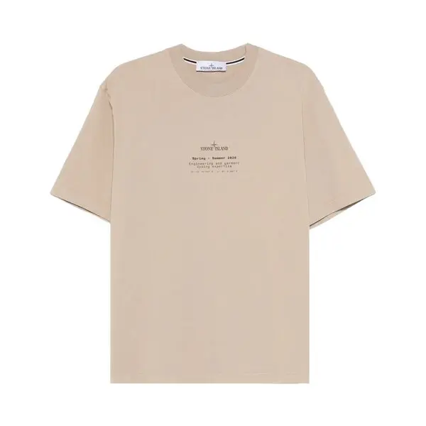 Stone Island Short Sleeve T-shirt - Tan