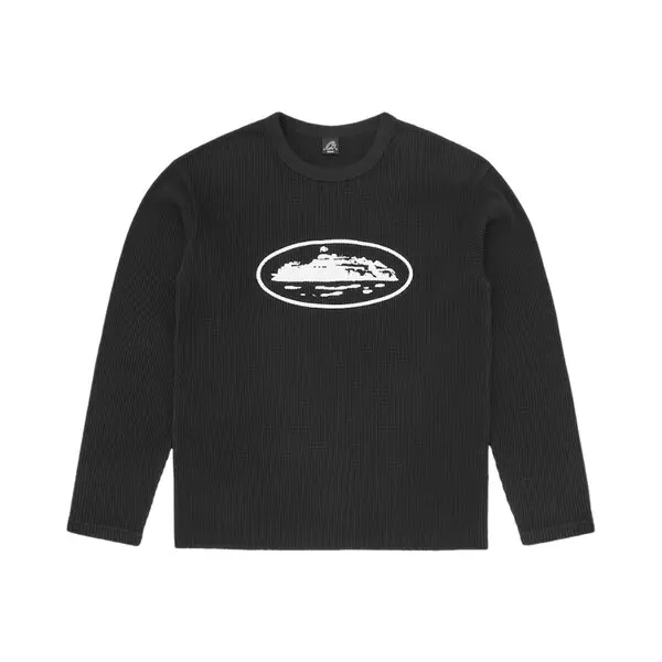 CORTEIZ Thermal Long-sleeve Sweatshirt - Black