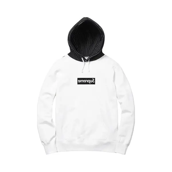 Supreme X Comme Des Garçons Shirt Pullover Hoodie - White