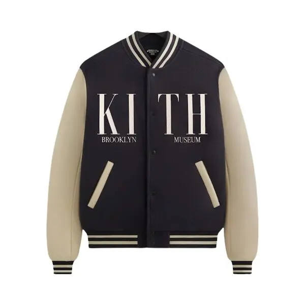 Kith Brooklyn Museum Wool Varsity Jacket - Blue