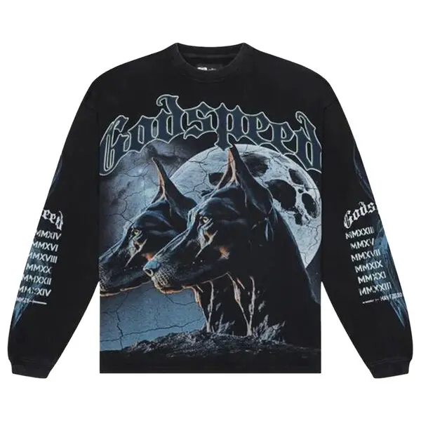 GODSPEED F.t.d Long-sleeve T-shirt Wash - Black