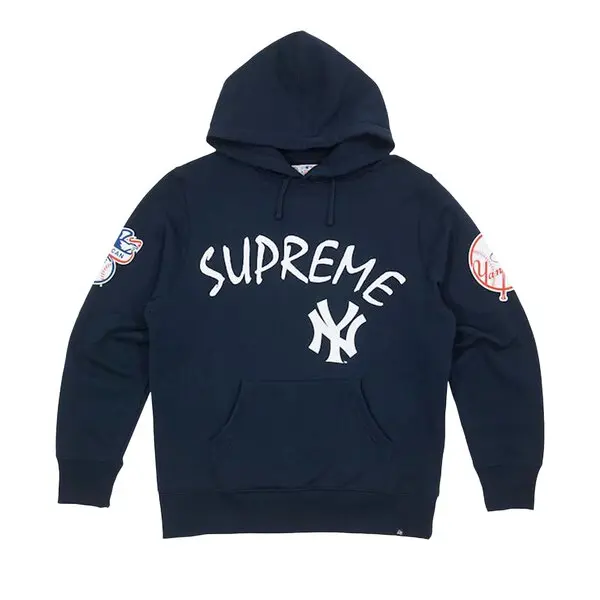 Supreme Yankees Hooded Sweatshirt - Blue