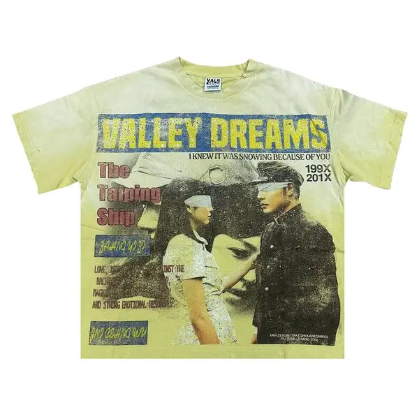 VALE FOREVER Graphic Print T-shirt - Yellow