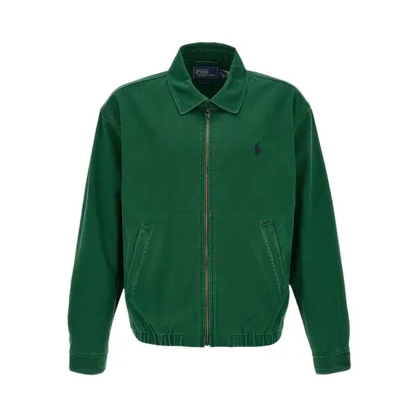 Polo Ralph Lauren Piece-dyed Twill Windbreaker - Green