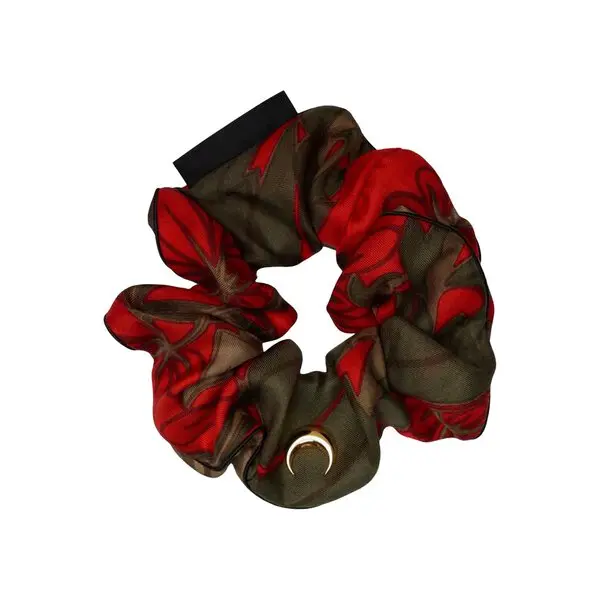 MARINE SERRE Silk Scarves Scrunchie - Multicolor