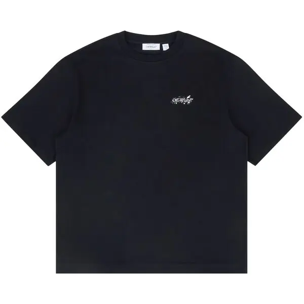 Off-White Paint Splatter Arrow Diag Fit Tee - Black