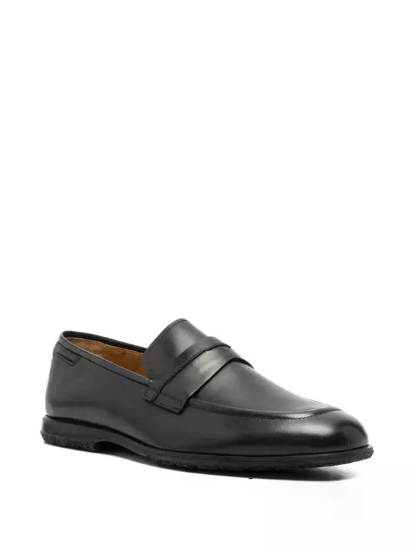 JOHN HARRISON Penny-strap Leather Loafers