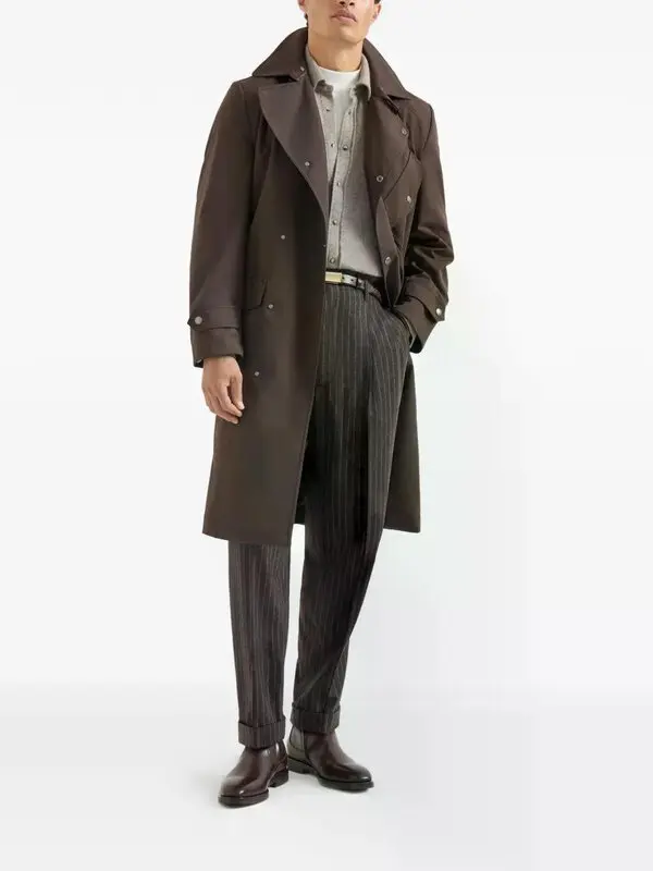 Brunello Cucinelli Virgin Wool, Cashmere And Silk Knit Shirt - Grey