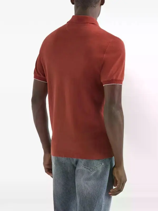 Brunello Cucinelli Cotton-piqué Polo Shirt With Logo
