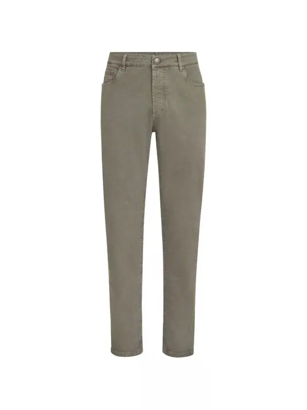 Brunello Cucinelli Traditional Fit Five-pocket Denim Trousers - Green