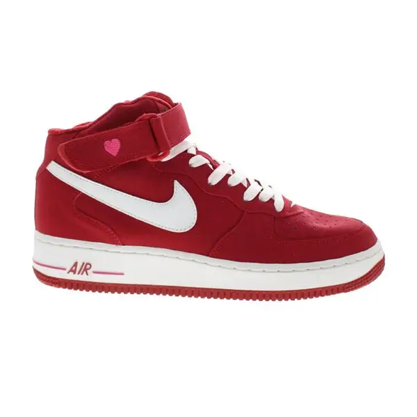 Nike Force 1 Mid Sneakers - Red