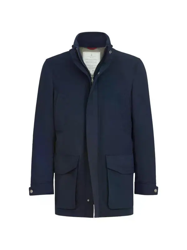 Brunello Cucinelli Water-resistant Microfiber Parka With Packable Hood
