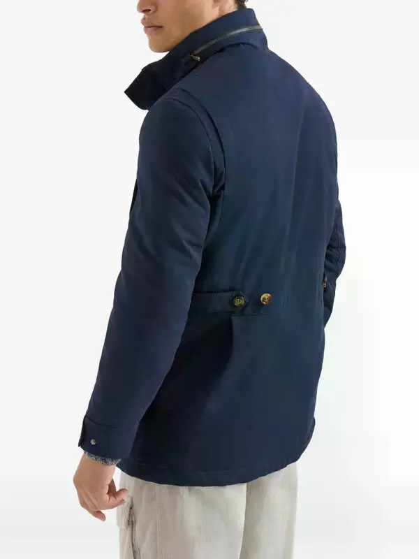 Brunello Cucinelli Water-resistant Microfiber Parka With Packable Hood