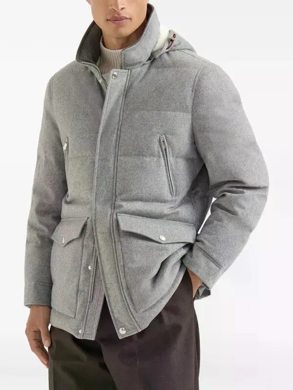Brunello Cucinelli Padded Hooded Coat