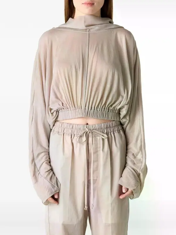 Rick Owens Cropped Hooded Top