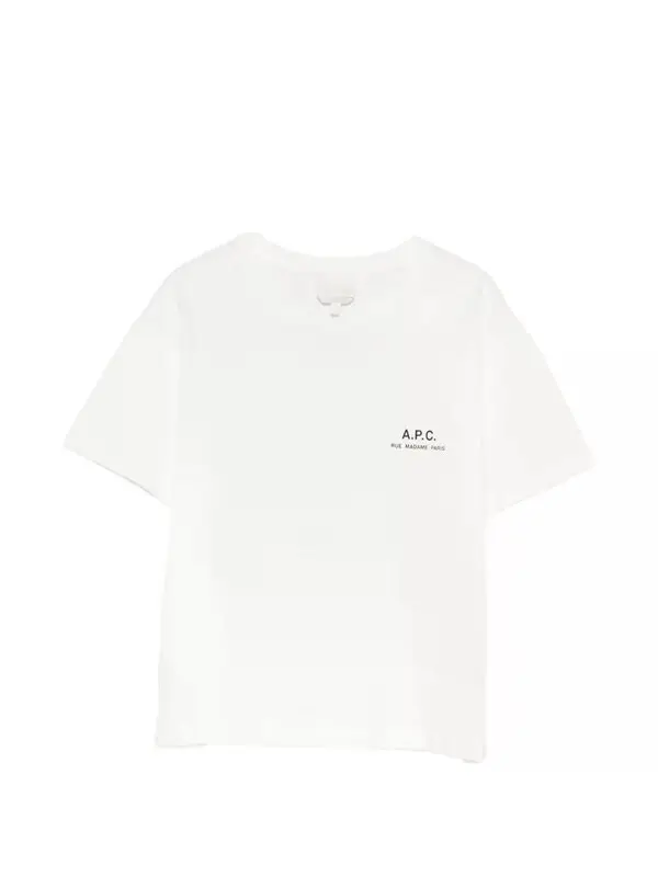 A.p.c. Logo Print Cotton T-shirt - White