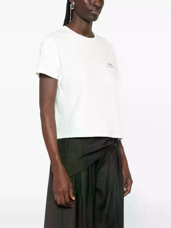 A.p.c. Logo Print Cotton T-shirt