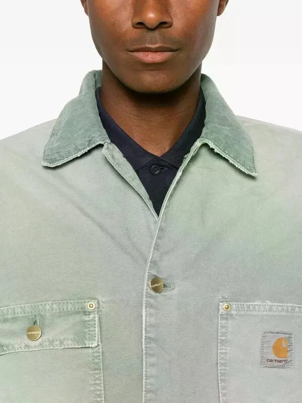Carhartt Work In Progress Corduroy-collar Logo-patch Jacket