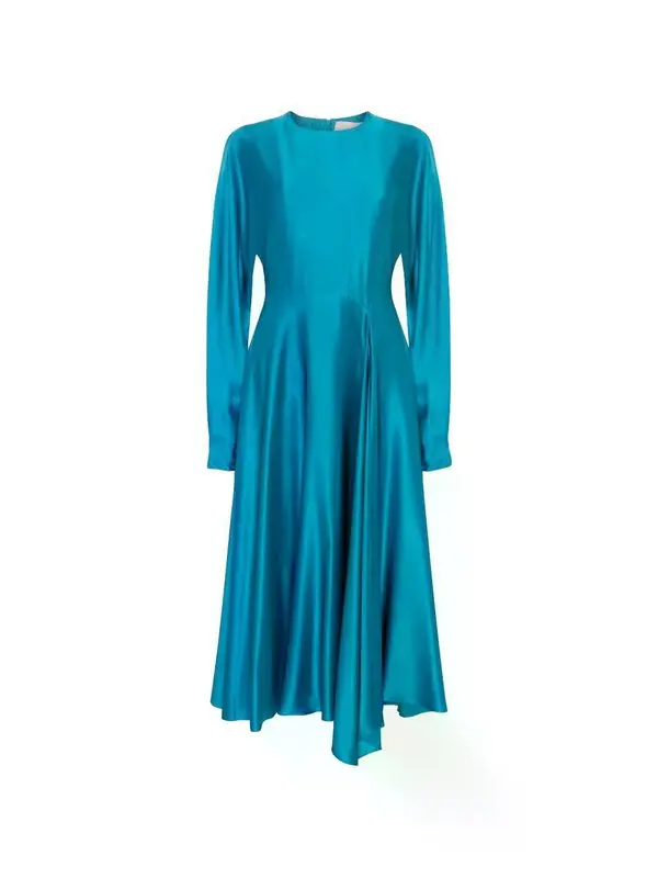 ROKSANDA Yelin Asymmetric Hem Midi Dress - Blue