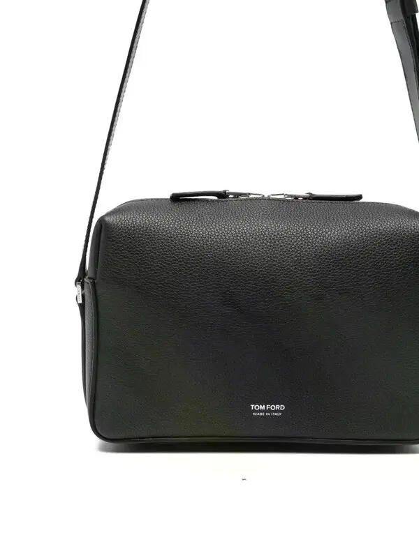 TOM FORD Grained Leather Messenger Bag
