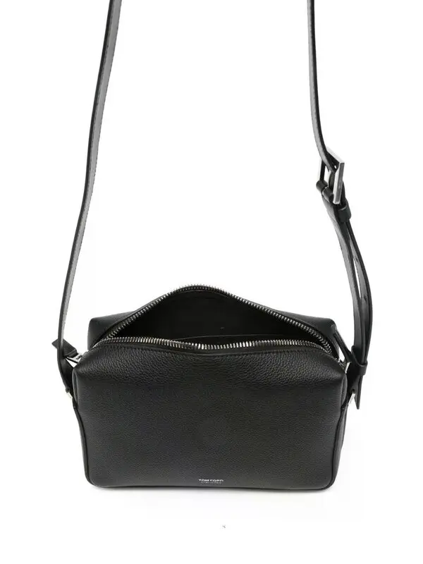 TOM FORD Grained Leather Messenger Bag