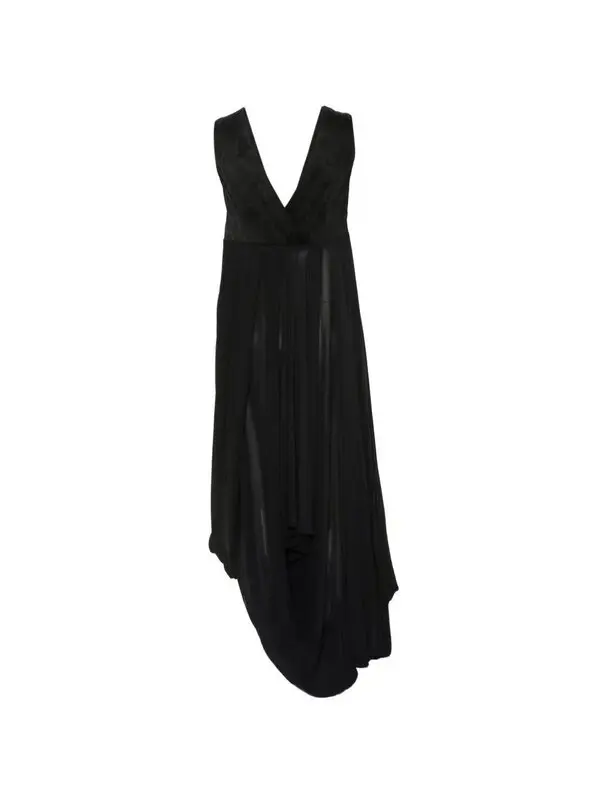 ANTONIO MARRAS VINTAGE Floral-jacquard Draped Dress