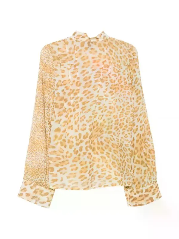 Roberto Cavalli 2000s Leopard-print Blouse