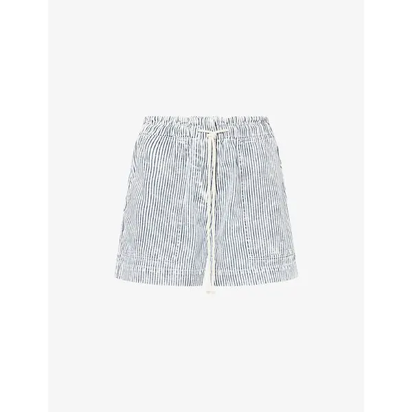 Rails Foster Stripe Cotton-blend Shorts - Railroad Stripe
