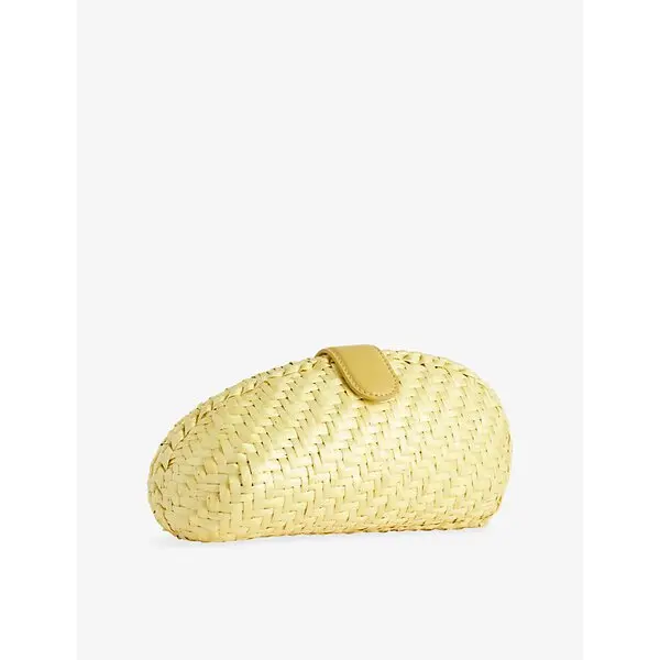 Rodo Willow Chain Strap Woven Clutch Bag