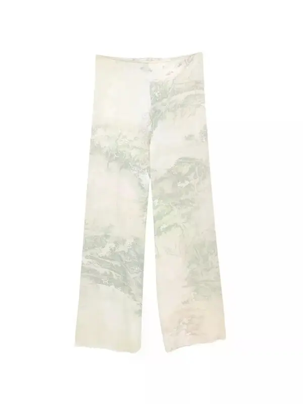 Roberto Cavalli 2000s Abstract Print Trousers