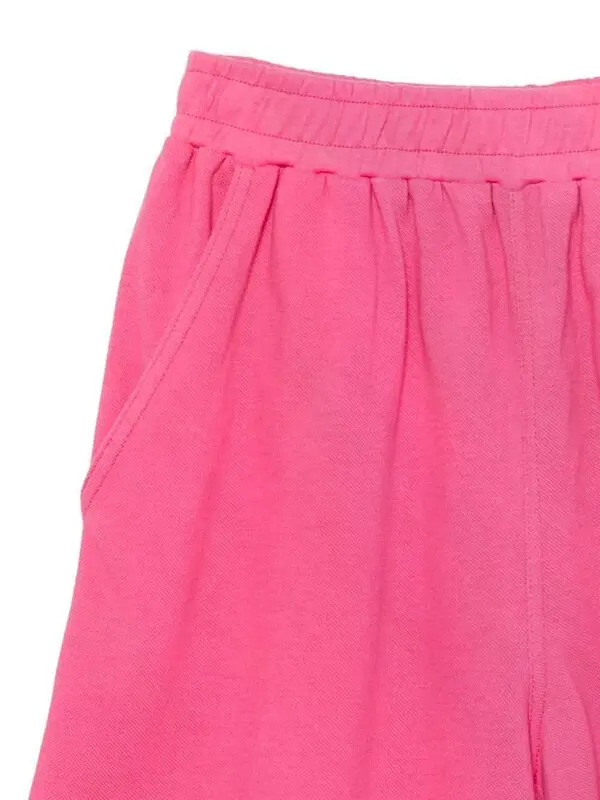 Versace Fuchsia Embroidered Logo Polo Shorts Set