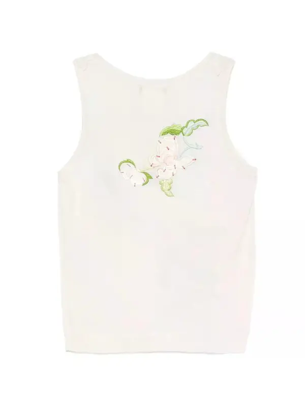 Dior 2020s Floral Embroidered Tank Top