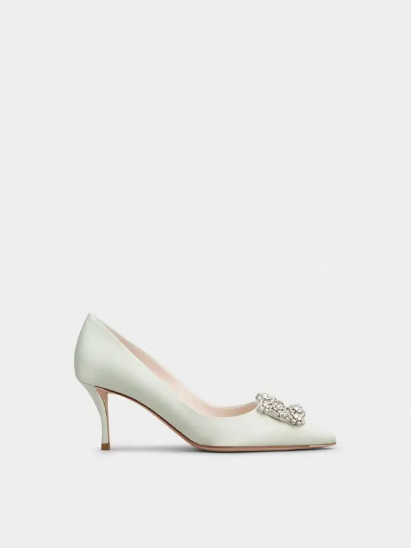 ROGER VIVIER Efflorescence Satin Pumps