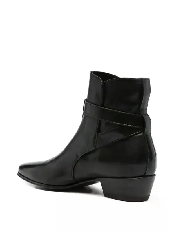 CENERE GB Buckle-strap Leather Boots