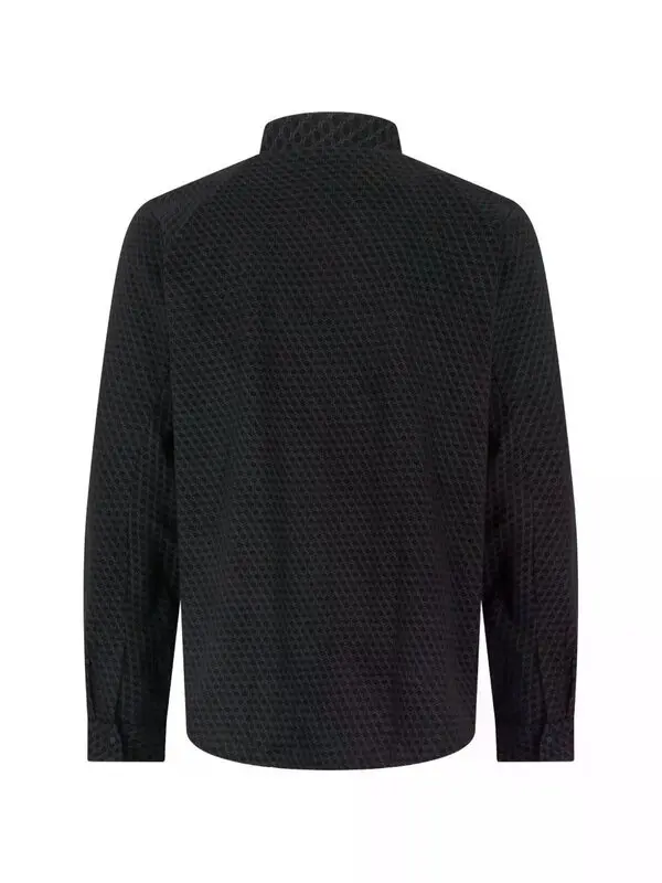 BOSS Geometric-print Long-sleeve Shirt