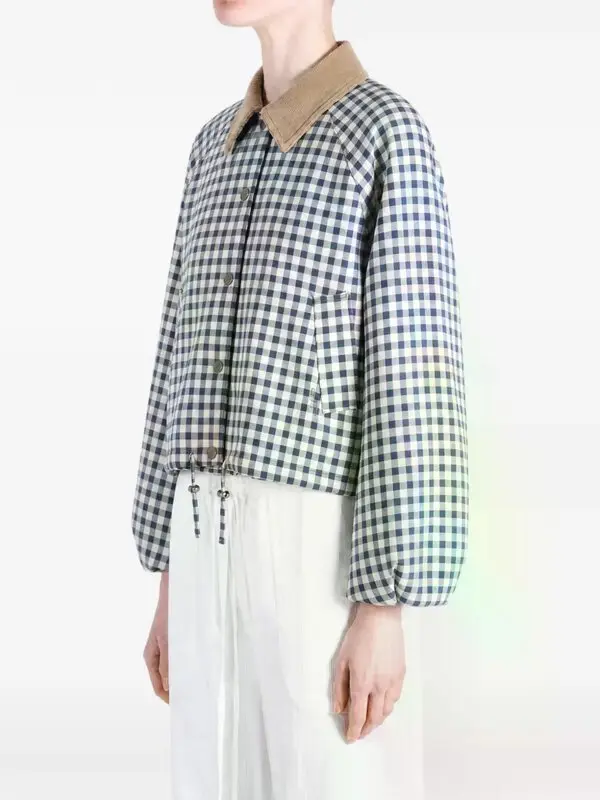 Barbour Ovingham Gingham Bomber Jacket