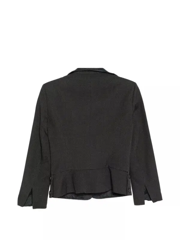 Saint Laurent Polka Dot Skirt Suit - Black